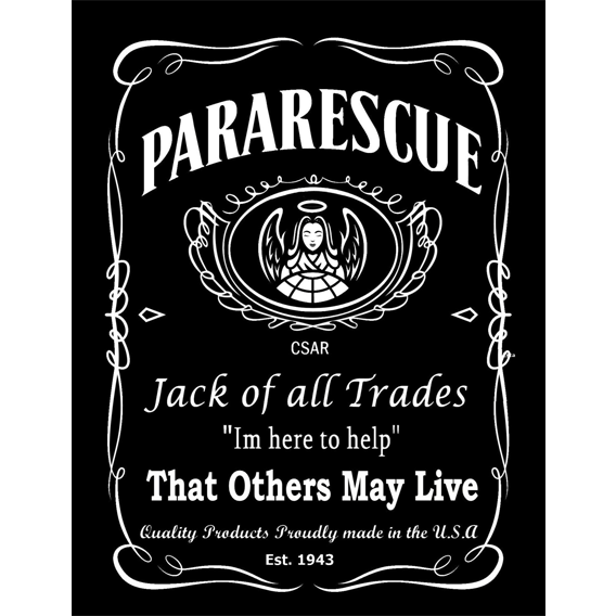 Black Label Sticker - CSAR Apparel | Combat Search & Rescue Threads